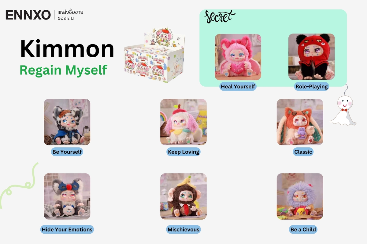 กล่องสุ่มตุ๊กตา Kimmon (คิมม่อน) มีกี่คอลเลคชั่น กี่แบบให้สะสม | ENNXO