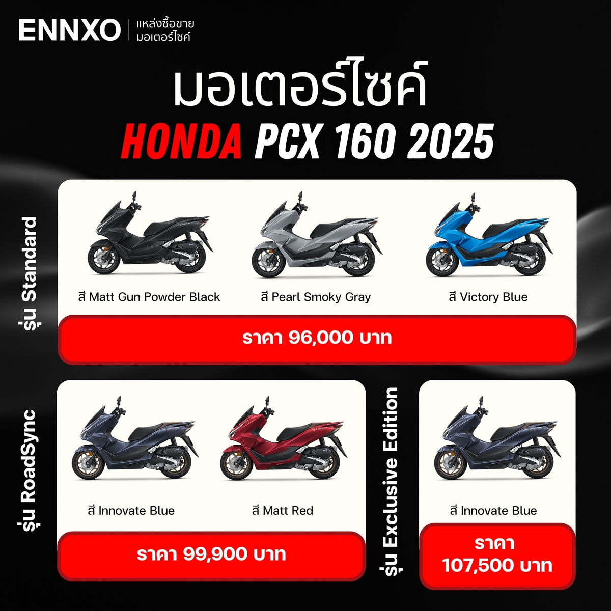 เปรียบเทียบ Honda PCX 2025 กับ Yamaha NMAX 2025 รุ่นไหนดีกว่ากัน? | ENNXO