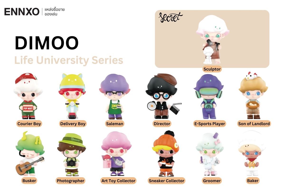 รวมคอลเลคชั่น Dimoo อาร์ตทอย Pop Mart ทุกรุ่น มีกี่แบบ อะไรบ้าง? | ENNXO