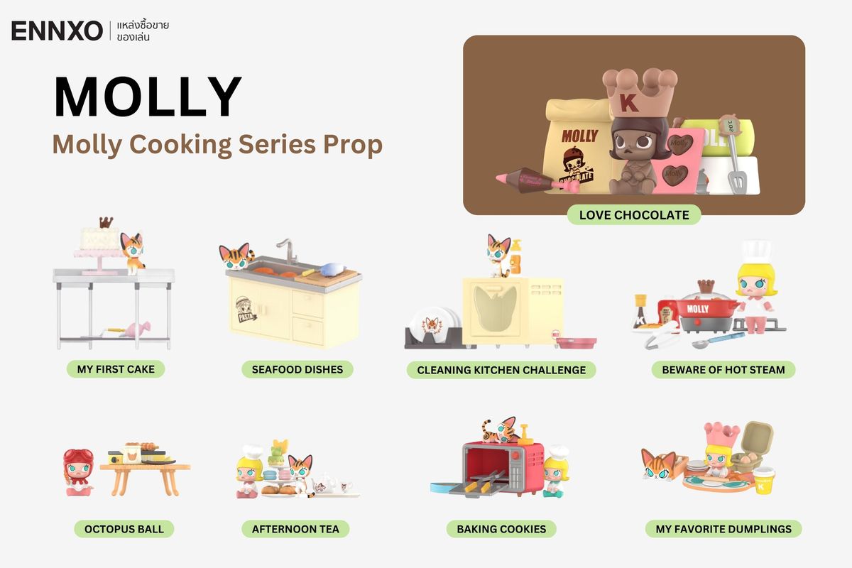 อาร์ตทอยมอลลี่ (Molly) จาก Pop Mart มีทั้งหมดกี่คอลเลคชั่น มีกี่แบบ | ENNXO
