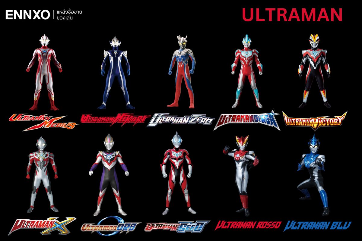 รวมอุลตร้าแมน (Ultraman) ทั้งหมด มีกี่ตัว ชื่ออะไรบ้าง | ENNXO