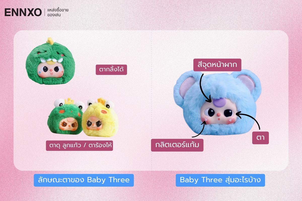 กล่องสุ่มตุ๊กตา Baby Three คืออะไร มีกี่แบบ กี่คอลเลคชั่น? | ENNXO