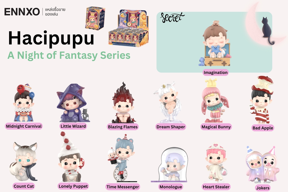 ส่องคอลเลคชั่นอาร์ตทอย Hacipupu ทั้งหมด มีกี่แบบ กี่คอลให้สะสม | ENNXO