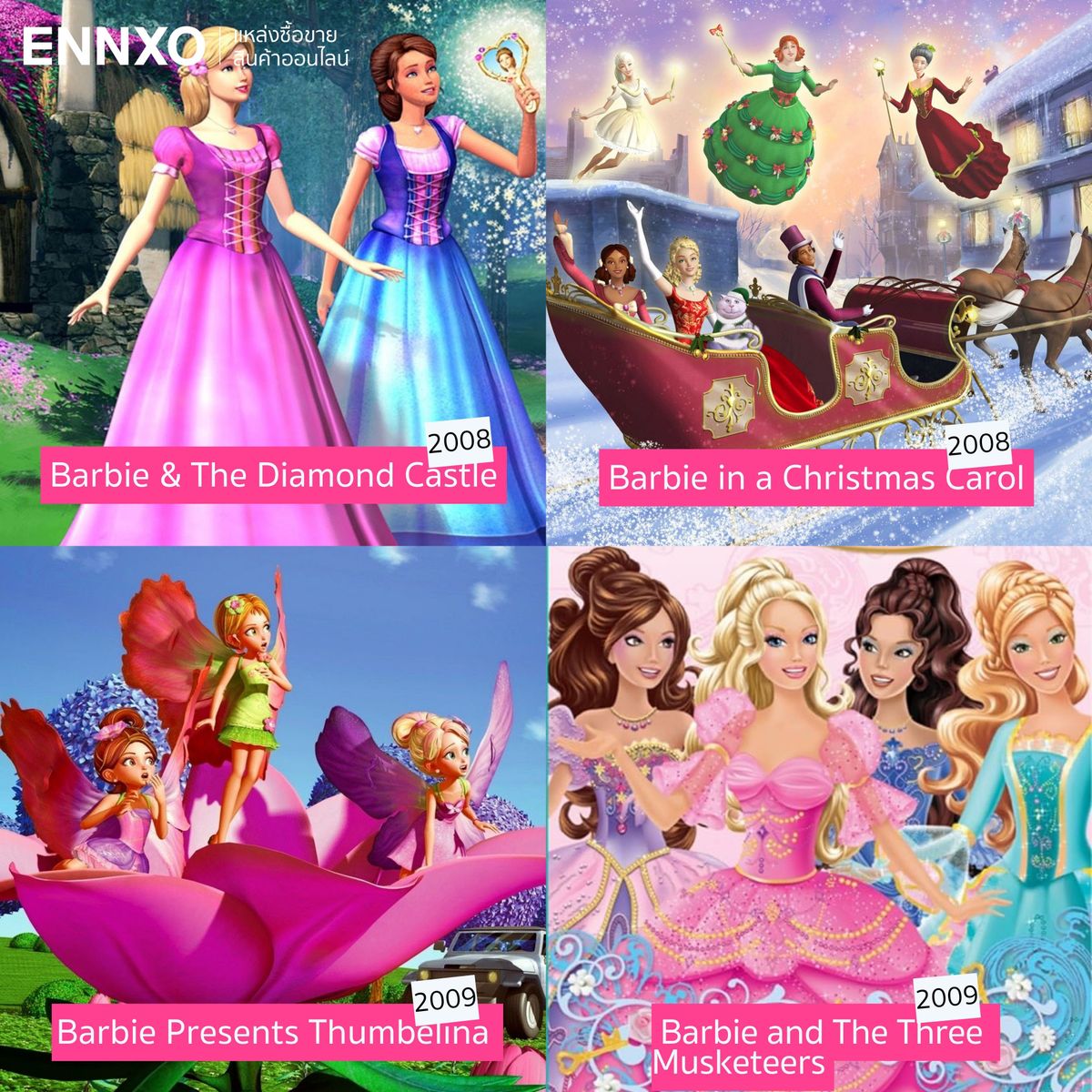 บาร์บี้ (Barbie) ทั้งหมดมีกี่ภาค ดูการ์ตูนบาร์บี้ทั้งหมดได้ที่ไหน | ENNXO