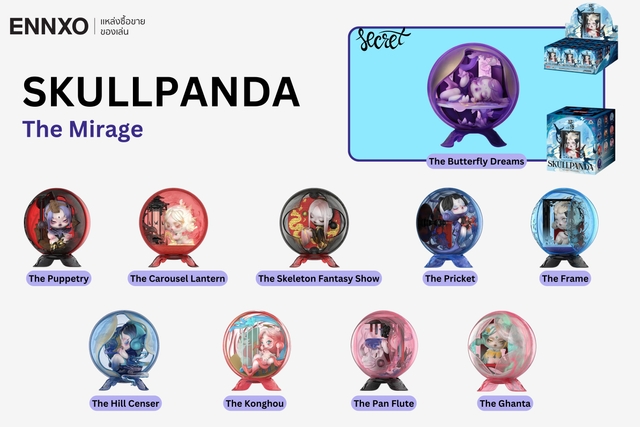 อาร์ตทอย Skullpanda สคัลแพนด้า มีกี่คอลเลคชั่น กี่รุ่น อะไรบ้าง? | ENNXO