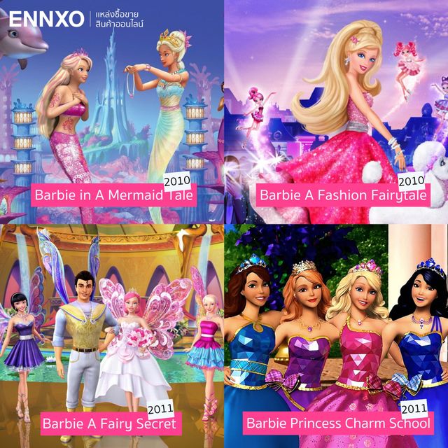 บาร์บี้ (Barbie) ทั้งหมดมีกี่ภาค ดูการ์ตูนบาร์บี้ทั้งหมดได้ที่ไหน | ENNXO