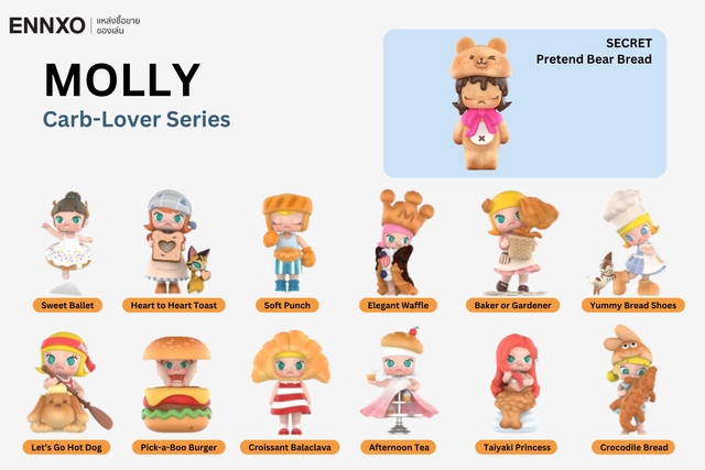 อาร์ตทอยมอลลี่ (Molly) จาก Pop Mart มีทั้งหมดกี่คอลเลคชั่น มีกี่แบบ | ENNXO
