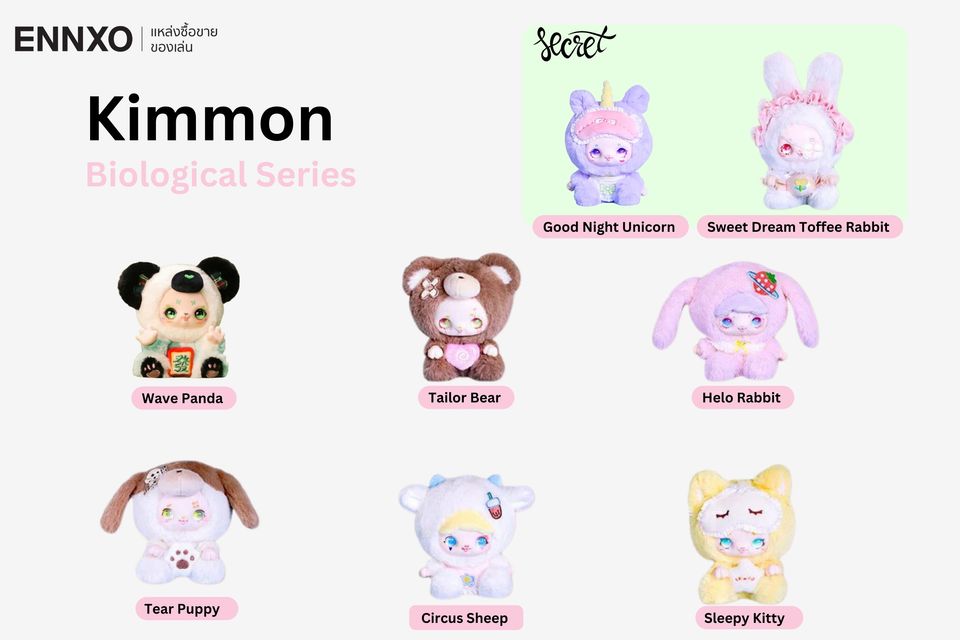 กล่องสุ่มตุ๊กตา Kimmon (คิมม่อน) มีกี่คอลเลคชั่น กี่แบบให้สะสม | ENNXO