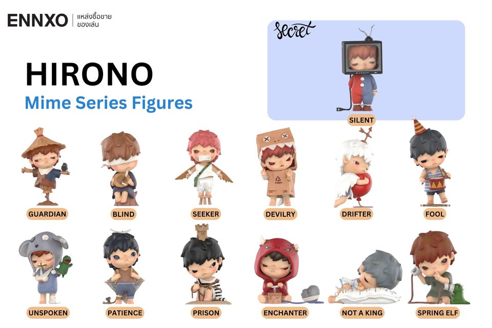 รวม Hirono อาร์ตทอย Pop Mart ทุกคอลเลคชั่น มีกี่รุ่นให้สะสม | ENNXO