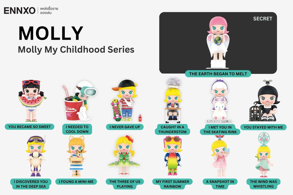 อาร์ตทอยมอลลี่ (Molly) จาก Pop Mart มีทั้งหมดกี่คอลเลคชั่น มีกี่แบบ | ENNXO