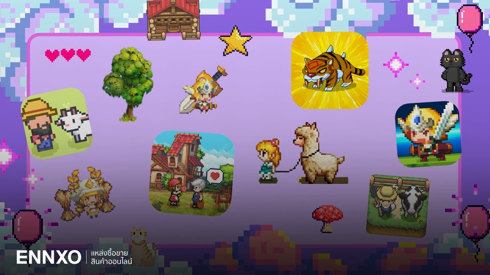 แนะนำ 15 เกมแนว Pixel Art บนมือถือ สนุกๆ เล่นฟรี ใหม่ 2025 | ENNXO