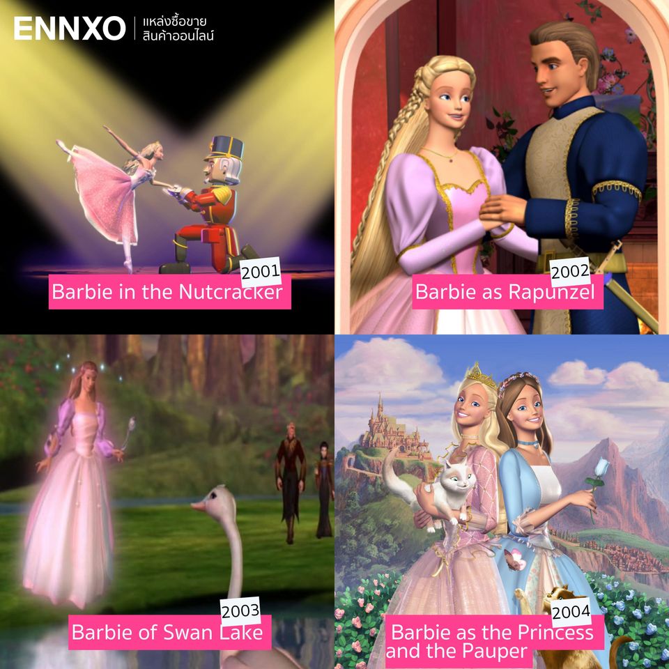 บาร์บี้ (Barbie) ทั้งหมดมีกี่ภาค ดูการ์ตูนบาร์บี้ทั้งหมดได้ที่ไหน | ENNXO