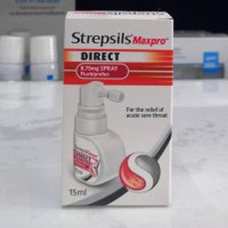 Strepsils Maxpro DIRECT spray ตัวยา flurbiprofen 15 ml บรรเทาเจ็บคอ ลด ...