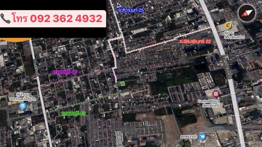 ขายที่ดินเปล่า ถูกมาก นนทบุรี ไทยานนท์ 16/2 เนื้อที่ 324 ตรว. | ENNXO