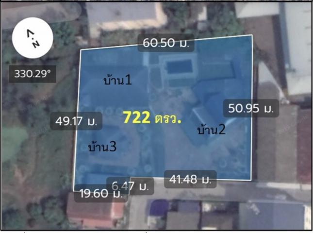 ให้เช่า ที่ดิน 1 ไร่ 322 ตรว. พร้อมบ้าน 3 หลัง ใกล้ BTS แพรกษา ID-13714 | ENNXO