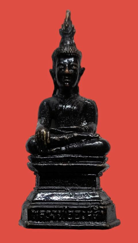 รูปหล่อหลวงพ่อองค์ดำ วัดกลาง จ.กาฬสินธุ์ ปี 2539 | ENNXO