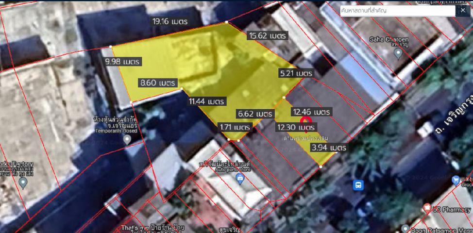 ขาย ที่ดิน พร้อมสิ่งปลูกสร้าง เนื้อที่ 99 ตรว ติดถนนเจริญกรุง อยู่ระหว่างซอย 80-82 | ENNXO