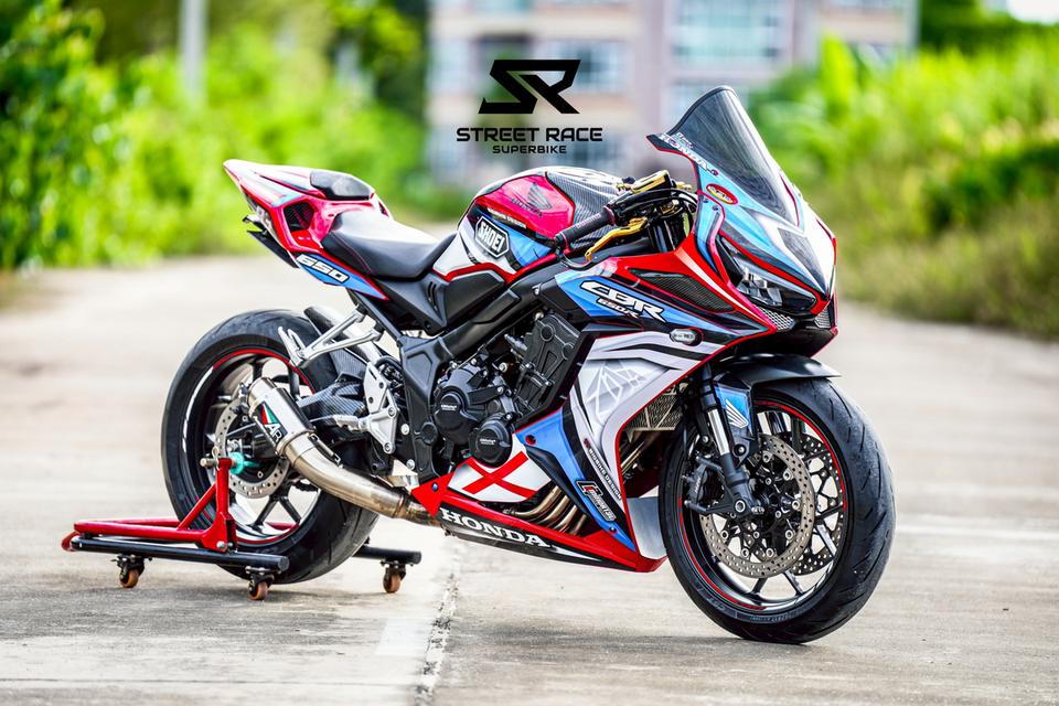 2022 Honda cbr650r แดงสีไตร รถปี 2022 รถสวย ของแต่งแน่น ท่อ ar | ENNXO