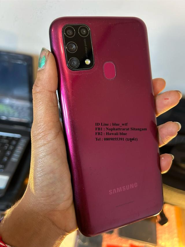 Samsung M31 จอ6.4นิ้ว Rom128Ram6 กล้องหลัง4เลนส์ สภาพสวย สแกนนิ้วได้ ใช้งานปกติ ได้ทุกซิม ได้ทุก ...