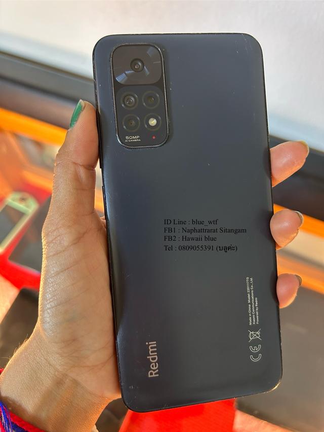 Redmi Note11 4G จอ6.43นิ้ว Rom128 Ram6กล้องหลัง4เลนส์ สภาพสวย ใช้งานปกติ | ENNXO