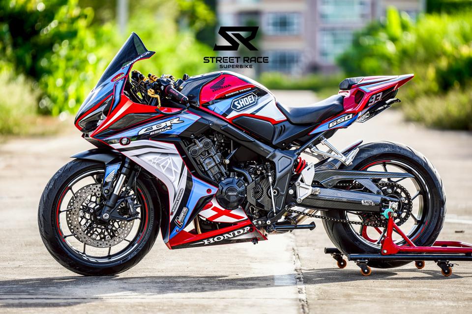 2022 Honda cbr650r แดงสีไตร รถปี 2022 รถสวย ของแต่งแน่น ท่อ ar | ENNXO