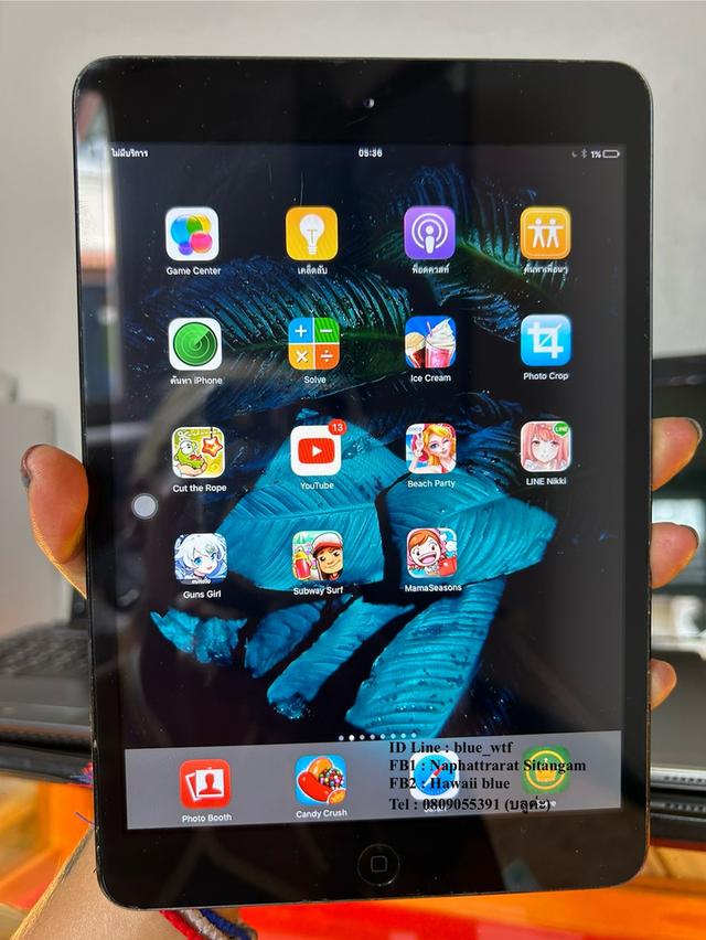 IPad mini1 32GB TH ใส่ซิมได้ wifiได้ ไม่ติดIcloud รีเซ็ตได้ ใช้งานปกติ เครื่องไทยเดิมๆ | ENNXO
