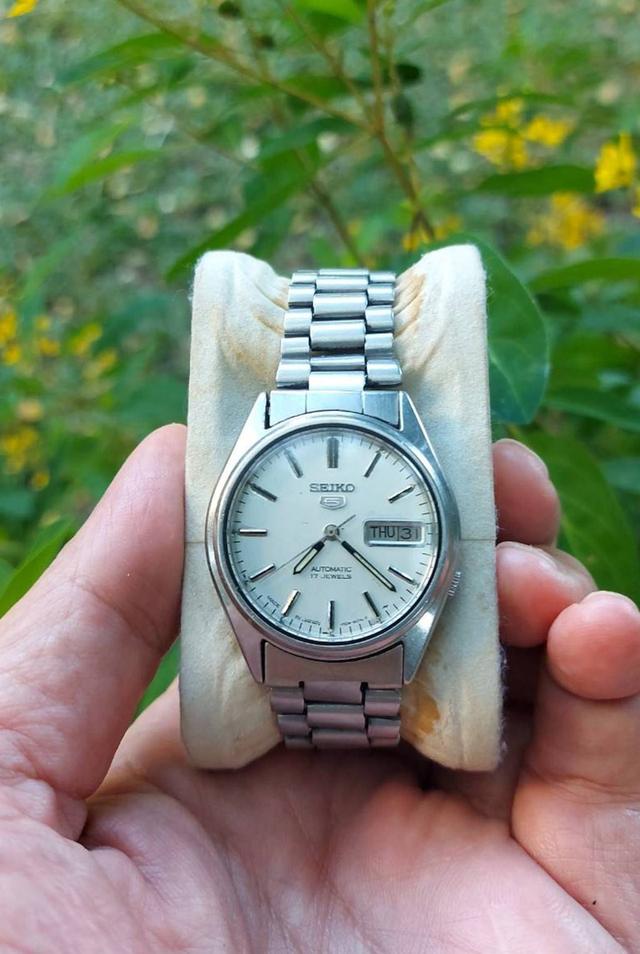 SEIKO 5 7009 สภาพใช้งานทั่วไป ขนาด 37 มม. เครื่องหน้าปัดตรงรุ่น | ENNXO