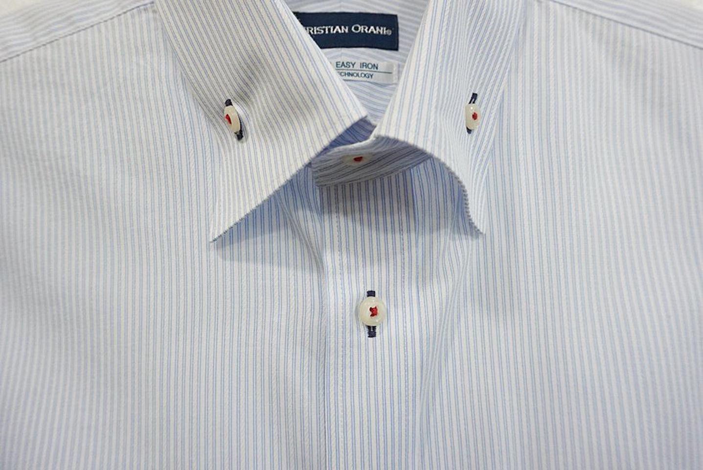 CHRISTIAN ORANI แท้ เสื้อเชิ๊ตแขนสั้นสปอตสภาพสวย | ENNXO